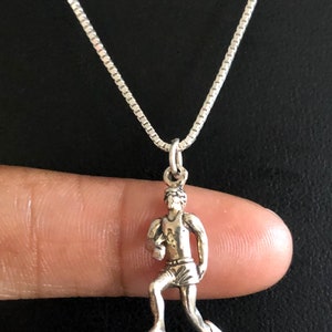 Runner Necklace, Sterling Silver Runner Pendant, Marathon Runner Charm ...