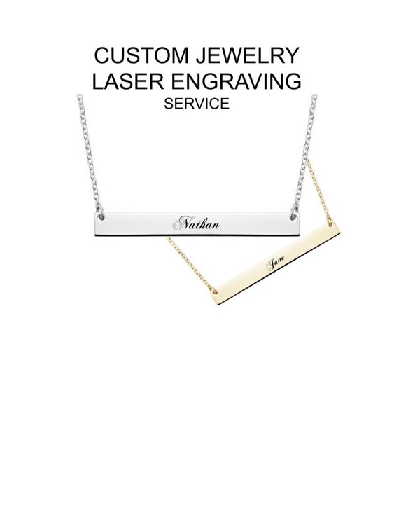 Custom Laser Engraving Service Photo Etching Jewelry | Etsy
