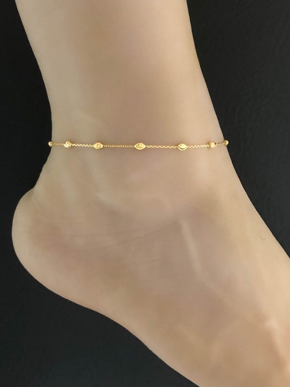 Etsy anklets gold store