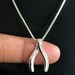 Dainty Wish Bone Necklace, Sterling Silver Wish Bone Pendant, Wishbone ...