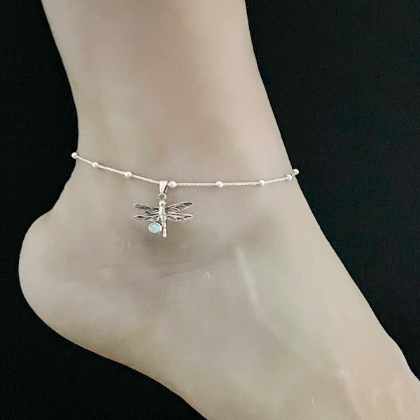 Dragonfly Anklet - Etsy