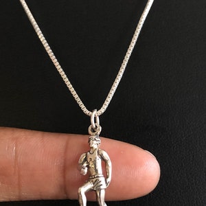 Runner Necklace, Sterling Silver Runner Pendant, Marathon Runner Charm ...