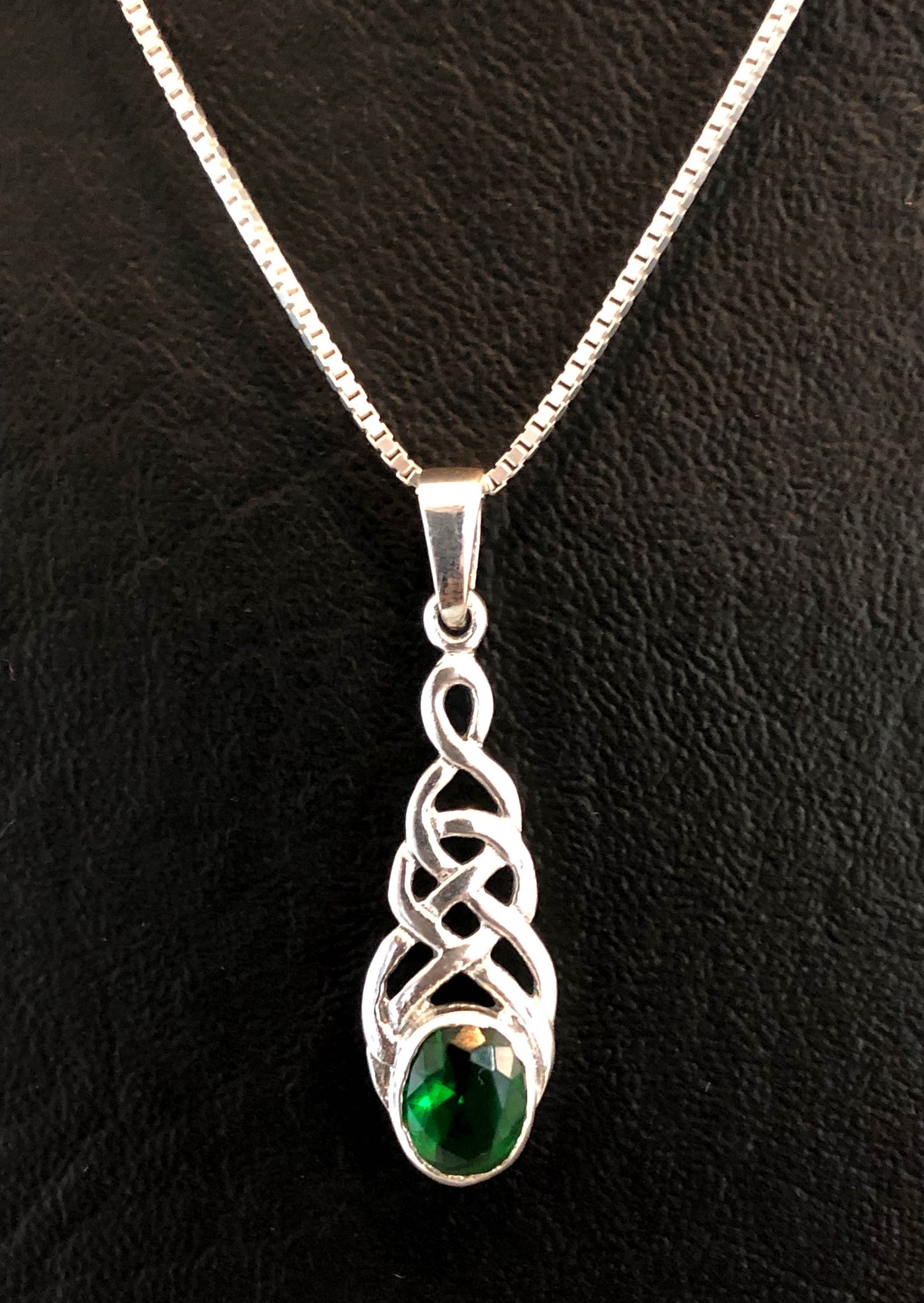Trinity Necklace, Sterling Silver Triquetra Necklace, Celtic Knot Charm ...