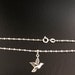 Hummingbird Anklet, Sterling Silver Beaded Ankle Bracelet, Hummingbird ...