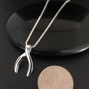 Dainty Wish Bone Necklace, Sterling Silver Wish Bone Pendant, Wishbone ...
