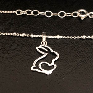 Rabbit Anklet Sterling Silver Beaded Ankle Bracelet Good - Etsy