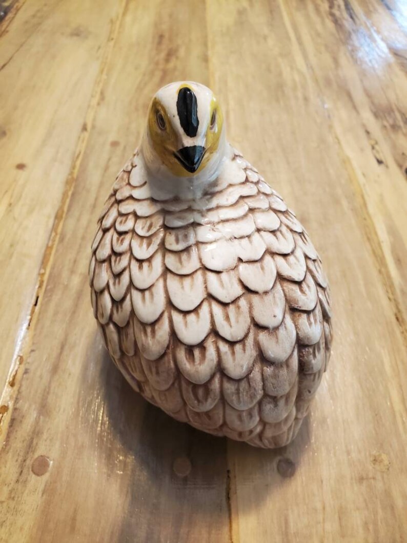 Vintage Ceramic Quail Set Made by Arnel Rare Coloring and Stamped on ...