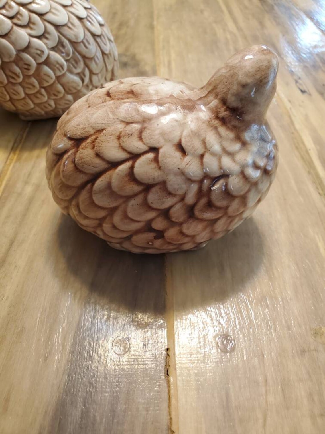 Vintage Ceramic Quail Set Made by Arnel Rare Coloring and Stamped on ...