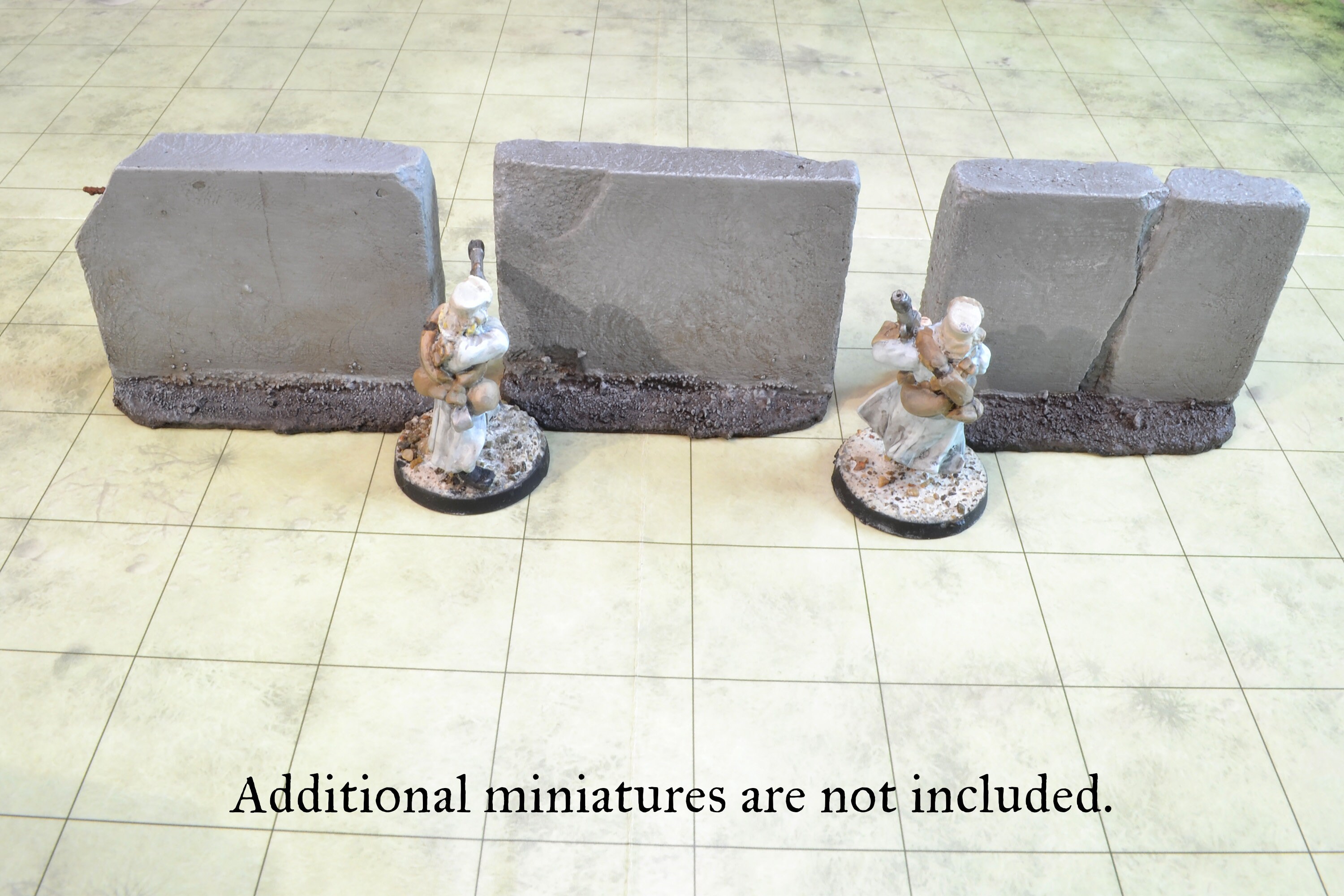 Realistic Concrete Walls 4 Unique, Hand Made and Painted 28 Mm ...