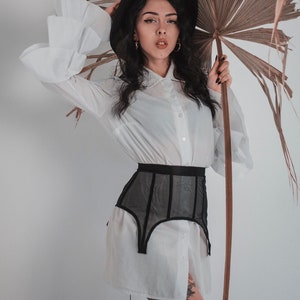 Black Belt corset . Transparent corset belt Belt skirt | Etsy