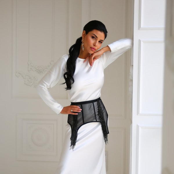 Corset With Garters - Etsy