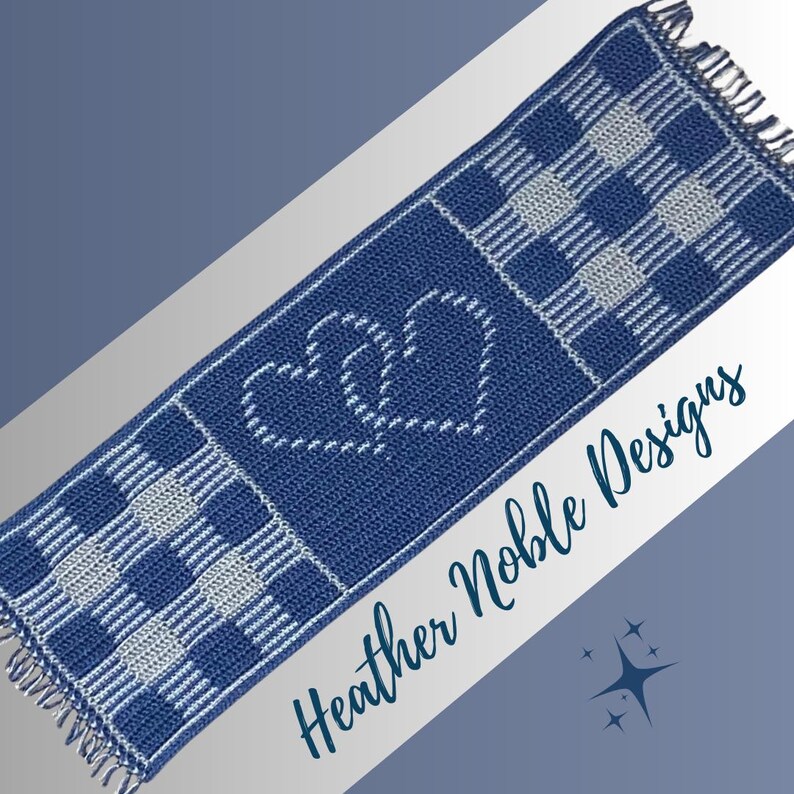 Interlocking Hearts, Mosaic Crochet Table Runner Pattern (PDF Pattern ...