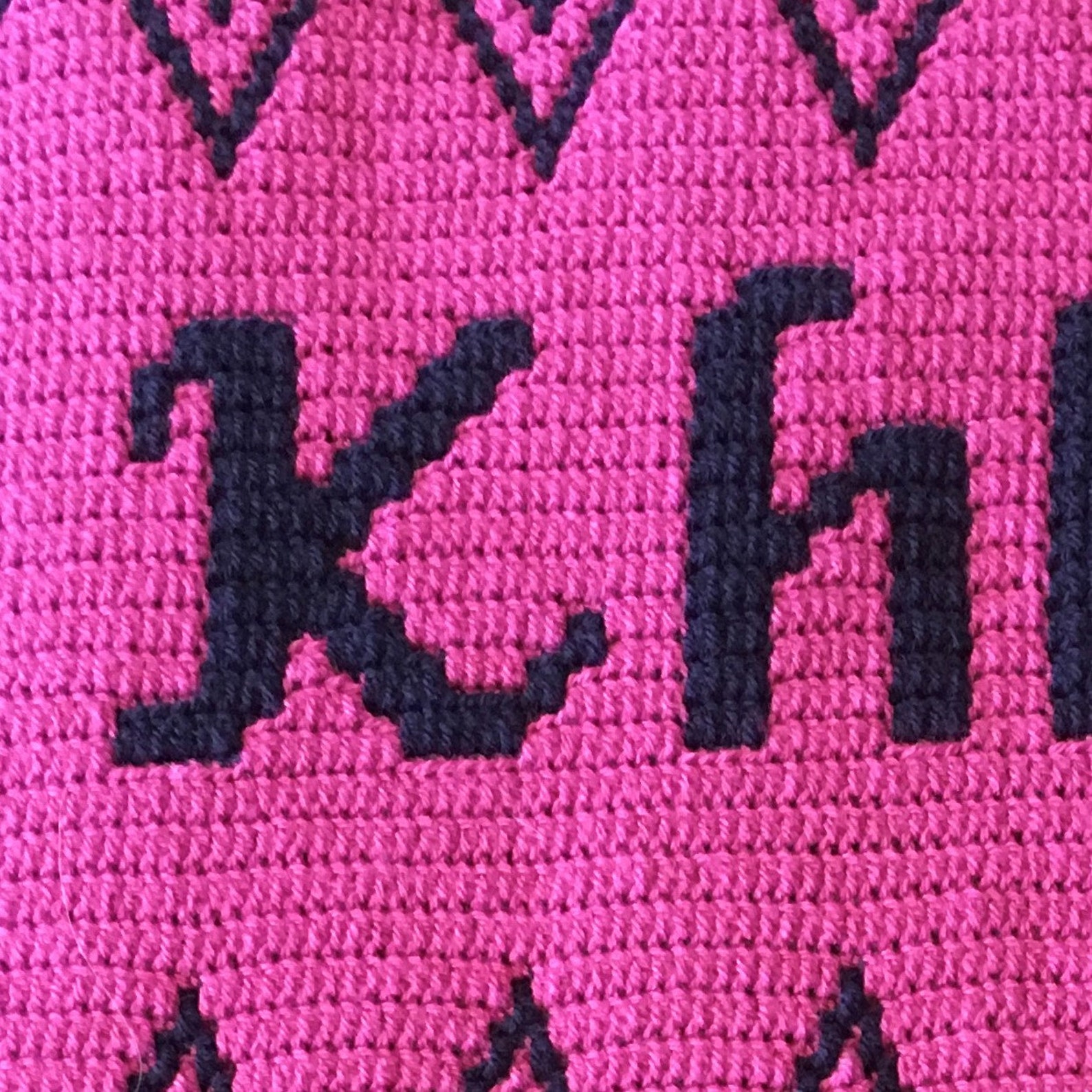 Mosaic Crochet Alphabet-D'Nealian Font | Etsy