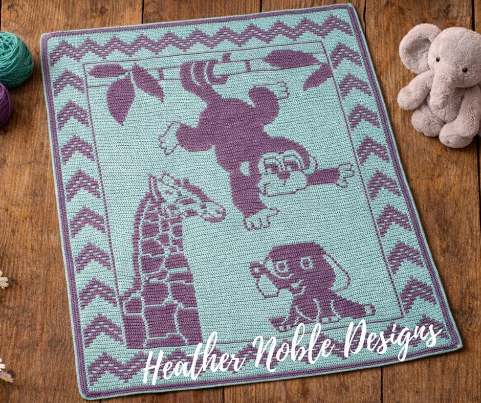 Baby Safari - Mosaic Crochet Blanket Pattern (PDF Pattern) - Etsy