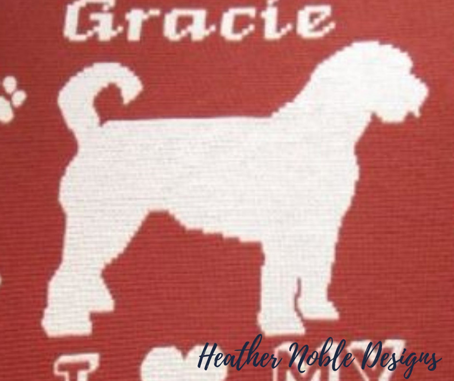 Labradoodle, Mosaic Crochet Blanket Pattern, Mosaic Overlay Crochet ...