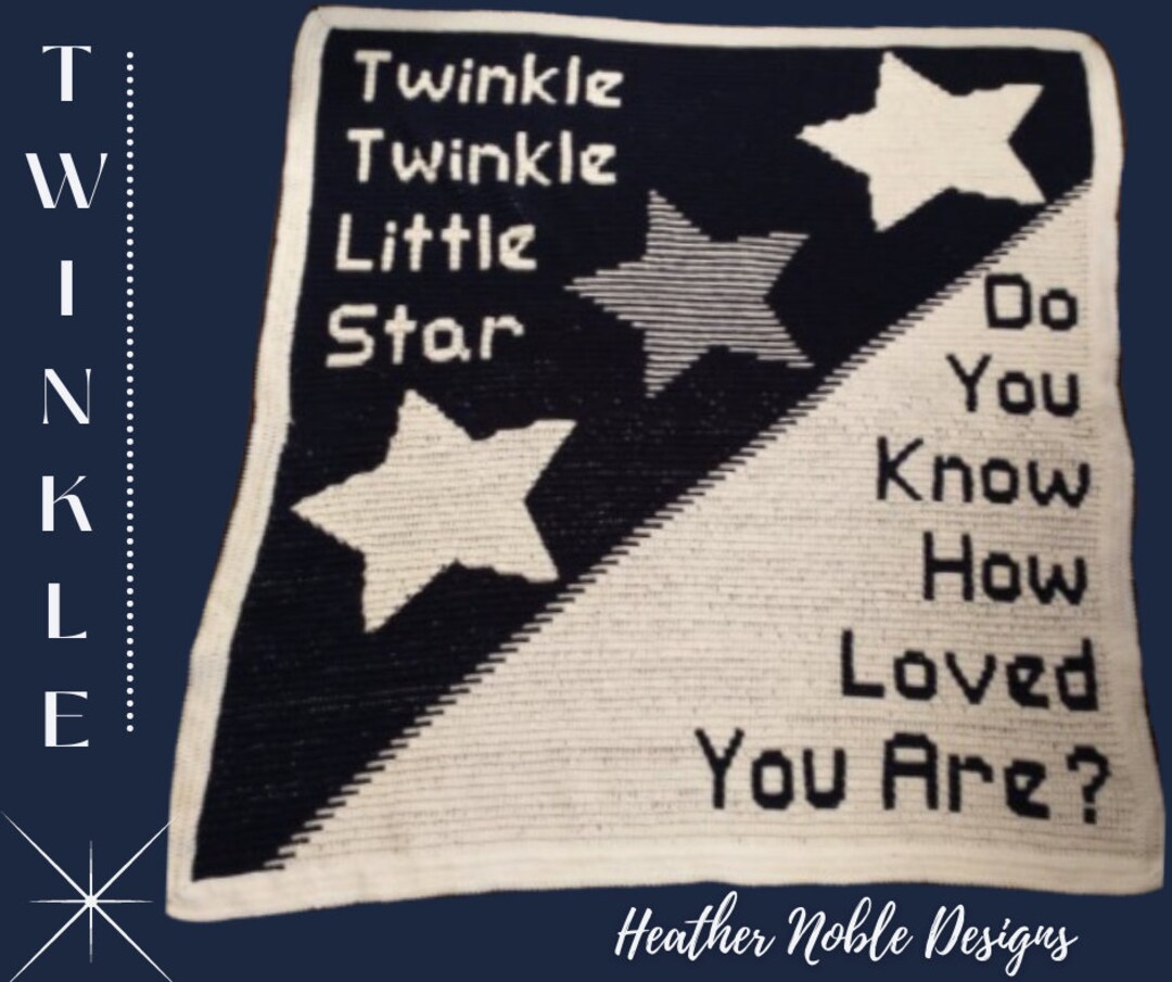 Twinkle Little Star, Mosaic Crochet Baby Blanket Pattern, Mosaic ...