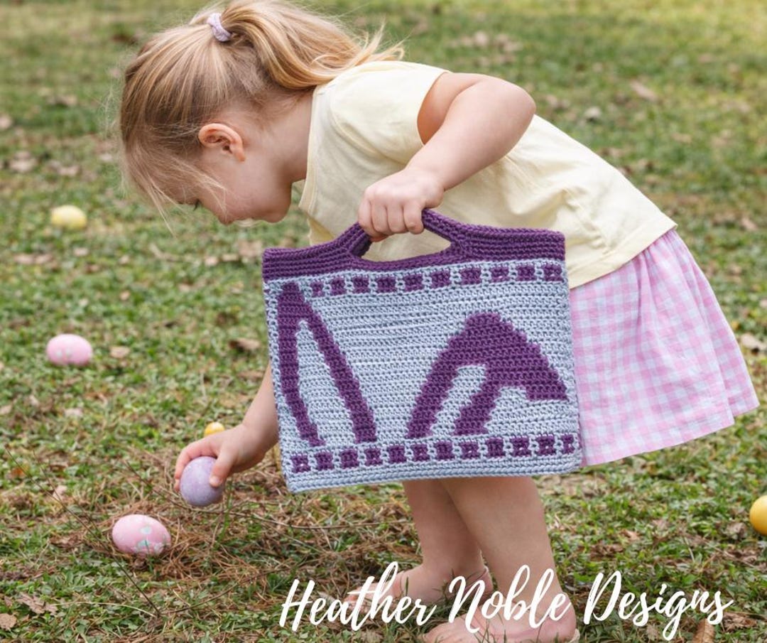Easter Bunny Bag, Mosaic Crochet Pattern (PDF Pattern) - Etsy