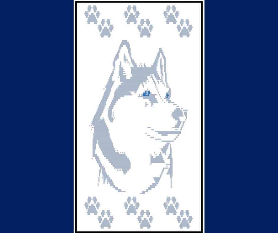 Husky Mosaic Crochet Blanket Pattern Mosaic Overlay Crochet - Etsy