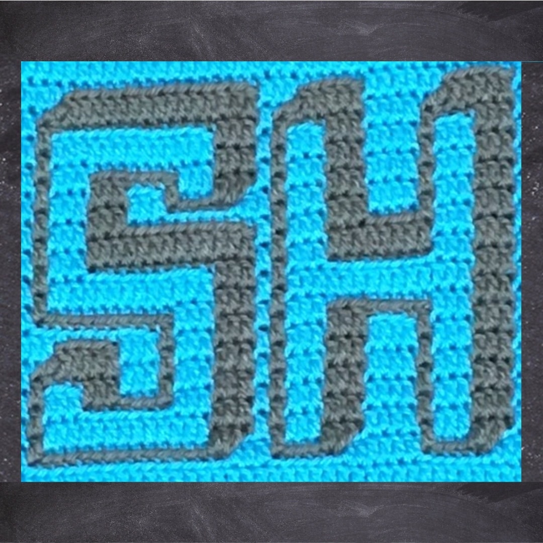 Mosaic Crochet Alphabet -shadow Font, Mosaic Overlay Crochet Pattern ...