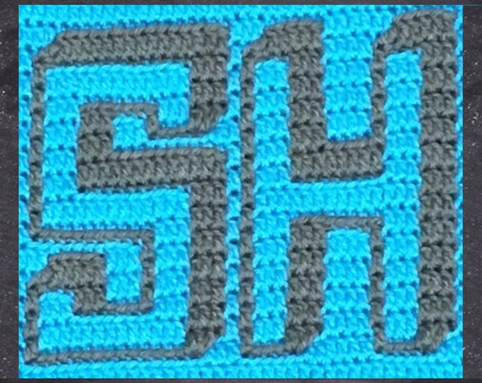 PDF PATTERN Overlay Mosaic Crochet Square Basic Alphabet, Letters ...