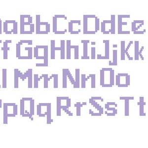 Mosaic Crochet Alphabet-large Block Font, Mosaic Overlay Crochet ...