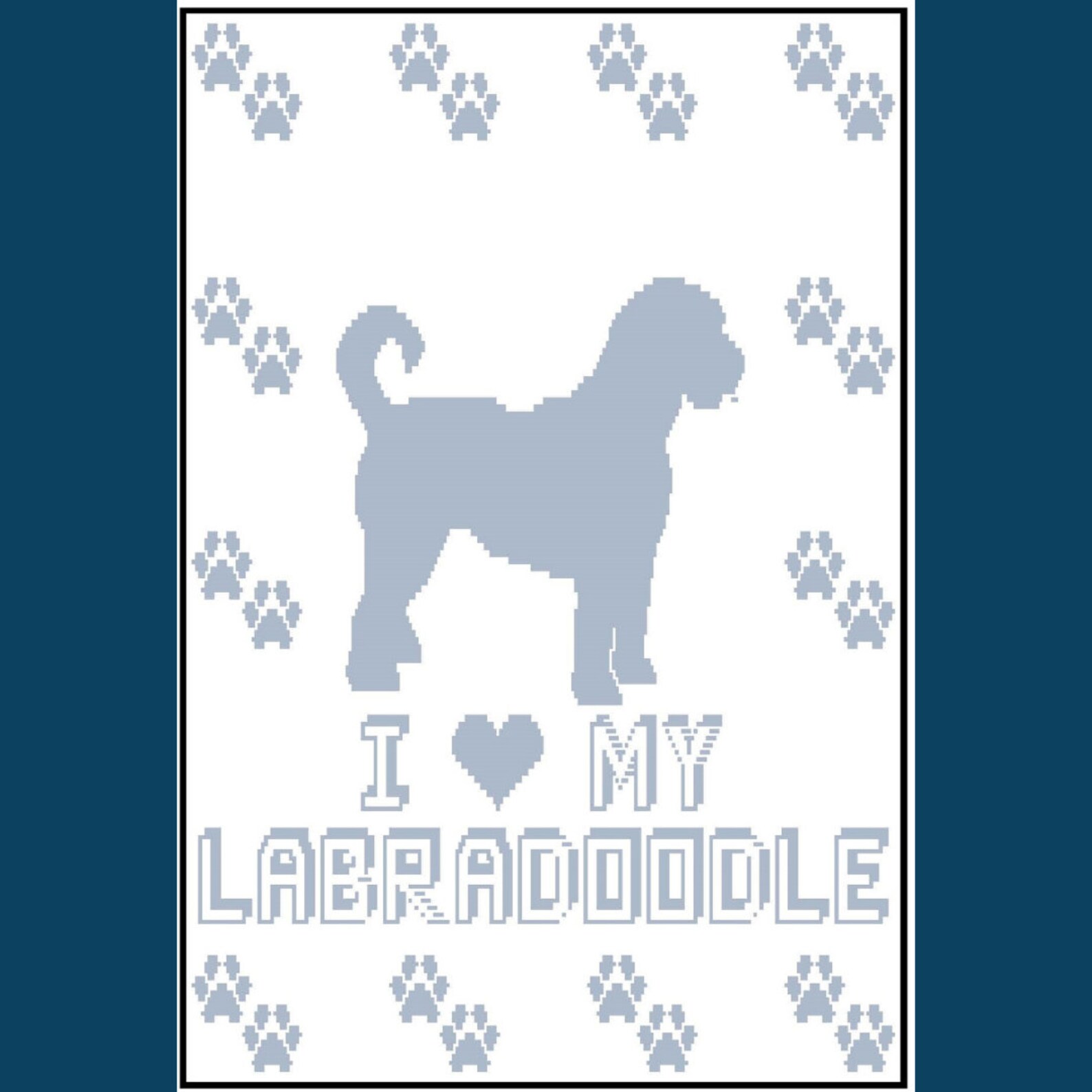 Labradoodle, Mosaic Crochet Blanket Pattern, Mosaic Overlay Crochet ...