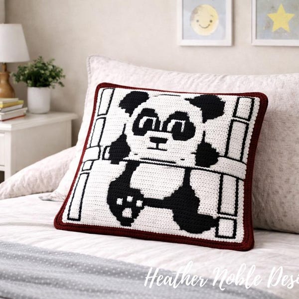 Panda Pillow - Etsy