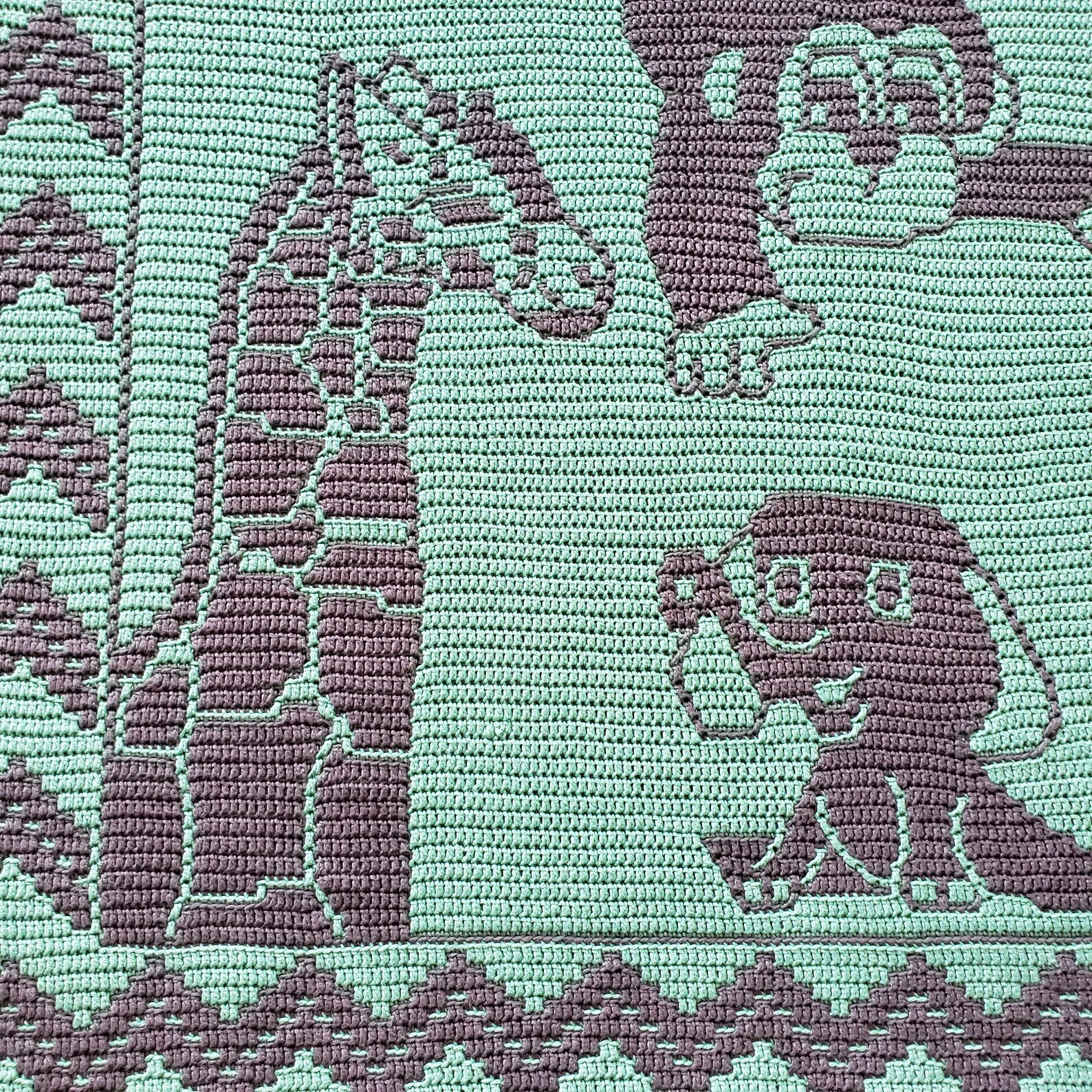 Baby Safari - Mosaic Crochet Blanket Pattern (PDF Pattern) - Etsy