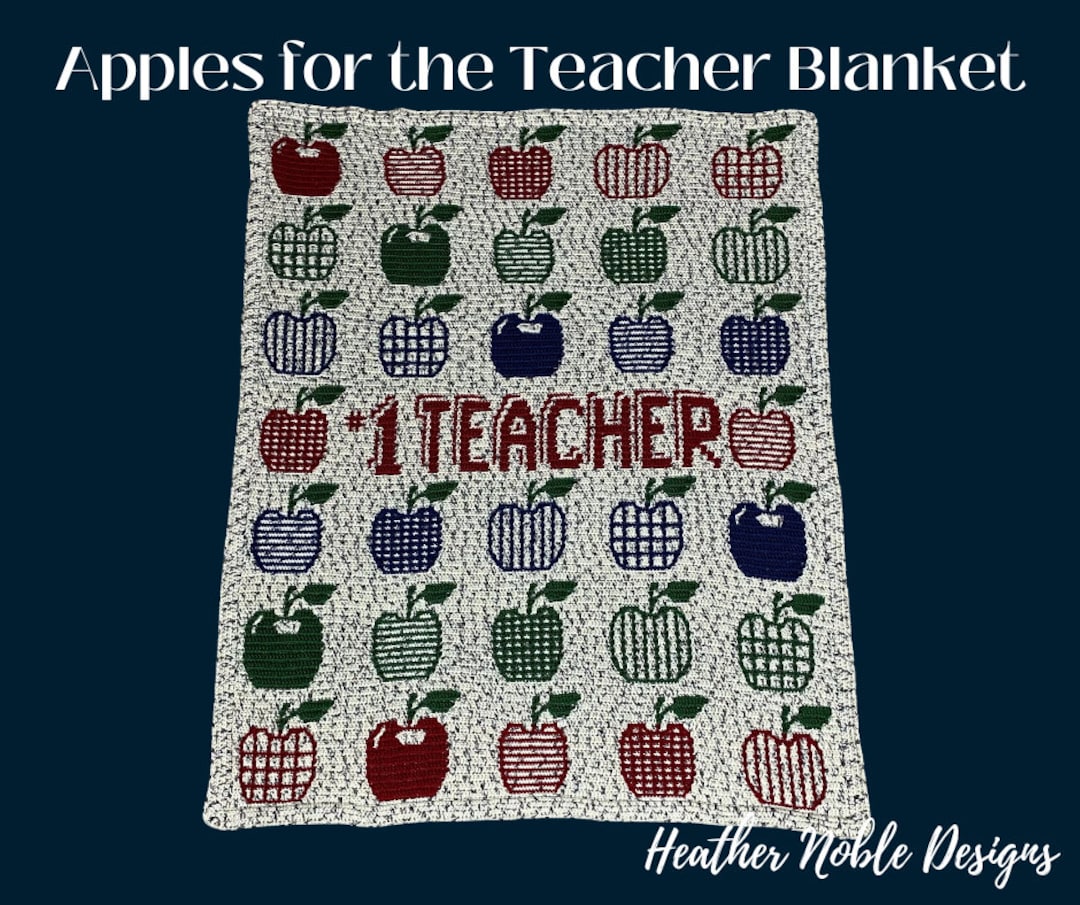 Teacher Blanket Pattern, Mosaic Crochet Blanket Pattern, Mosaic Overlay ...