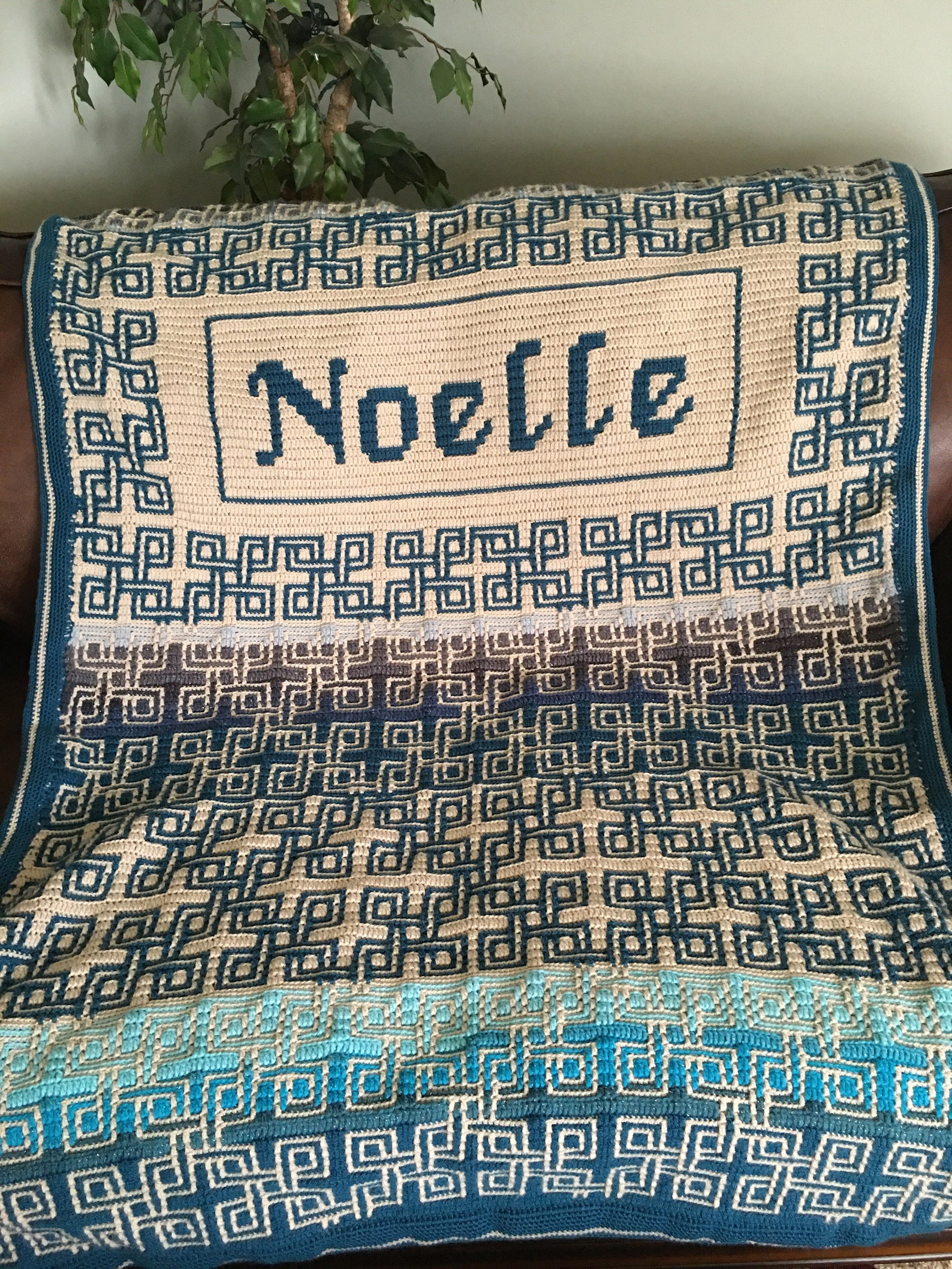 Mosaic Crochet Alphabet-d'nealian Font - Etsy