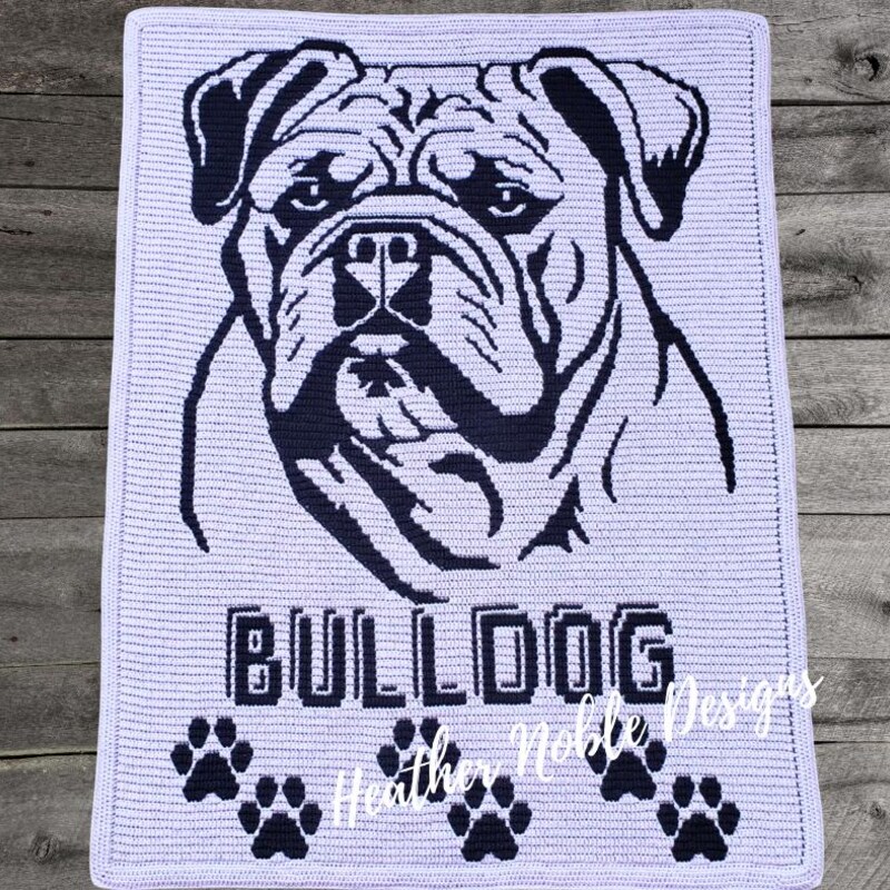 Crochet Bulldog - Etsy