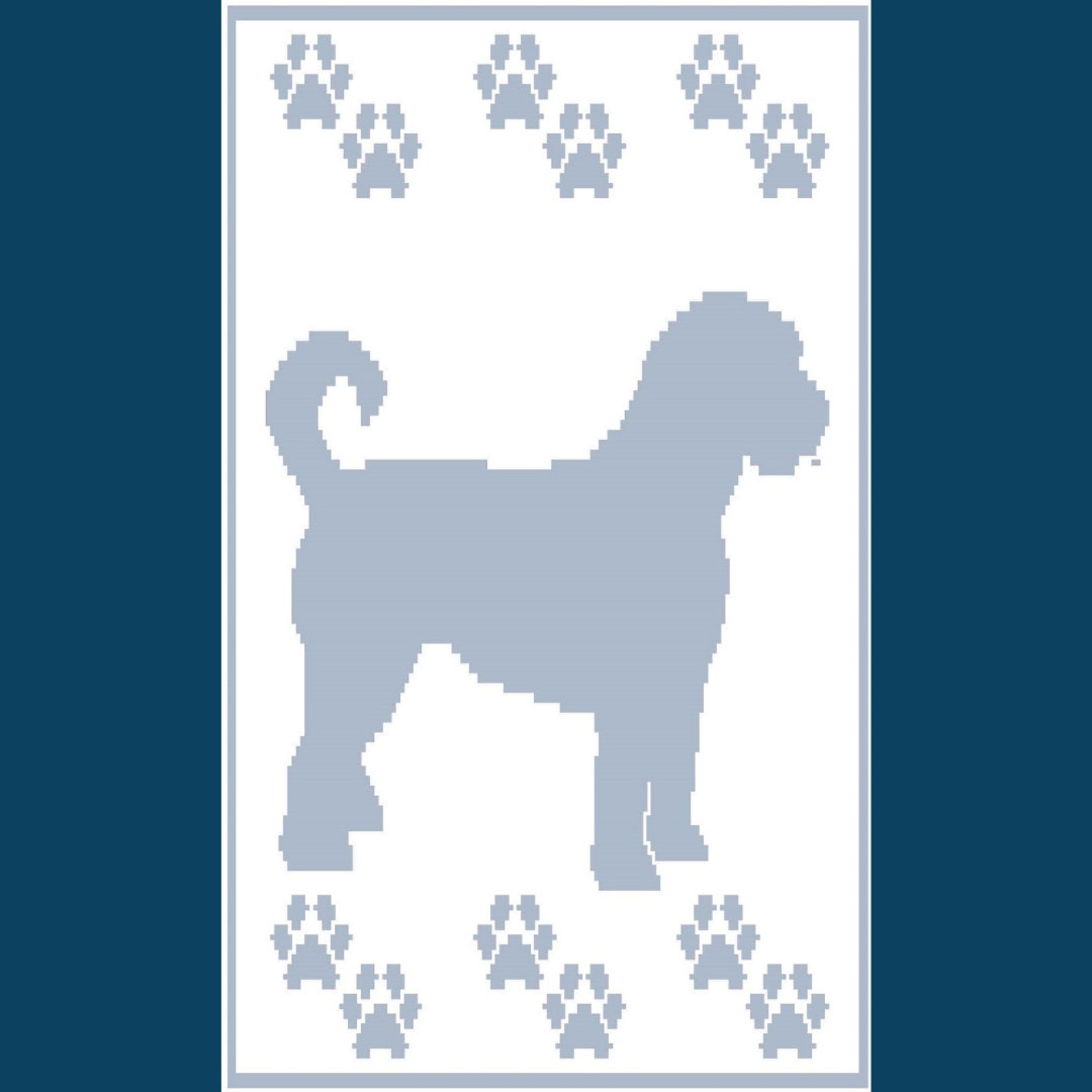 Labradoodle, Mosaic Crochet Blanket Pattern, Mosaic Overlay Crochet ...