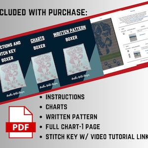 Boxer, Mosaic Crochet Blanket Pattern, Mosaic Crochet Dog Pattern ...