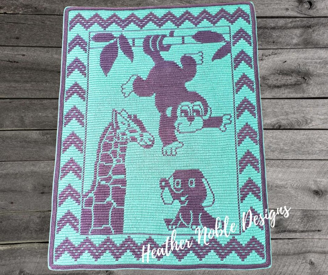 Baby Safari, Mosaic Crochet Blanket Pattern, Mosaic Overlay Crochet ...