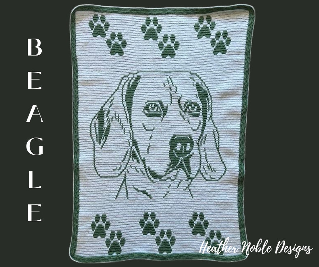 Beagle Mosaic Crochet Blanket Pattern, Mosaic Overlay Crochet, Dog ...