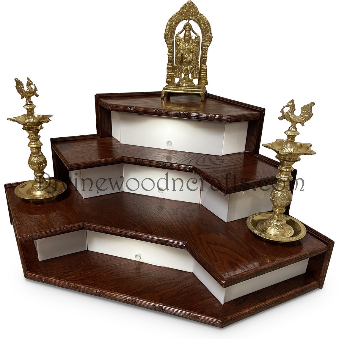 Corner Contemporary Style Pooja Mandir - Etsy