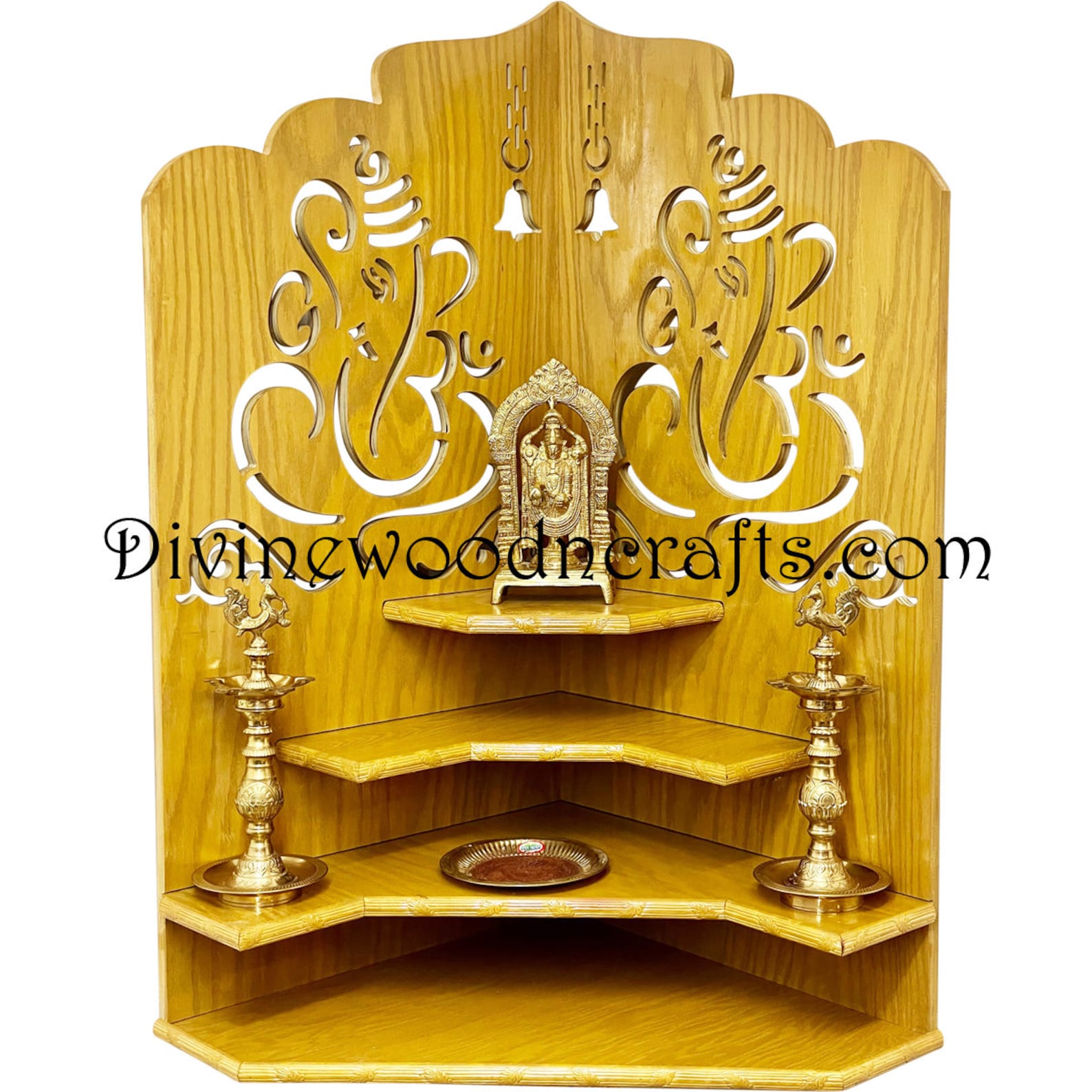 Contemporary Corner Wall Hanging Pooja Mandir - Etsy
