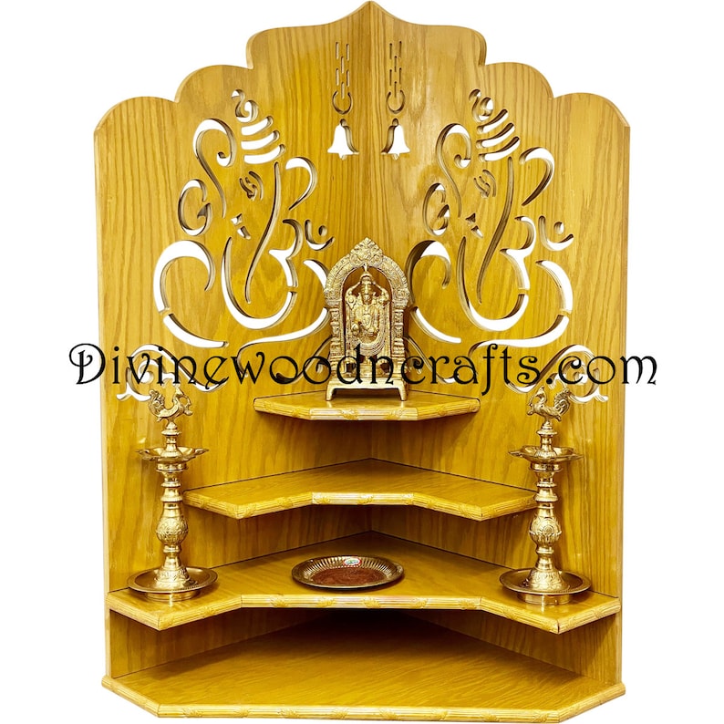 Contemporary Corner Wall Hanging Pooja Mandir - Etsy