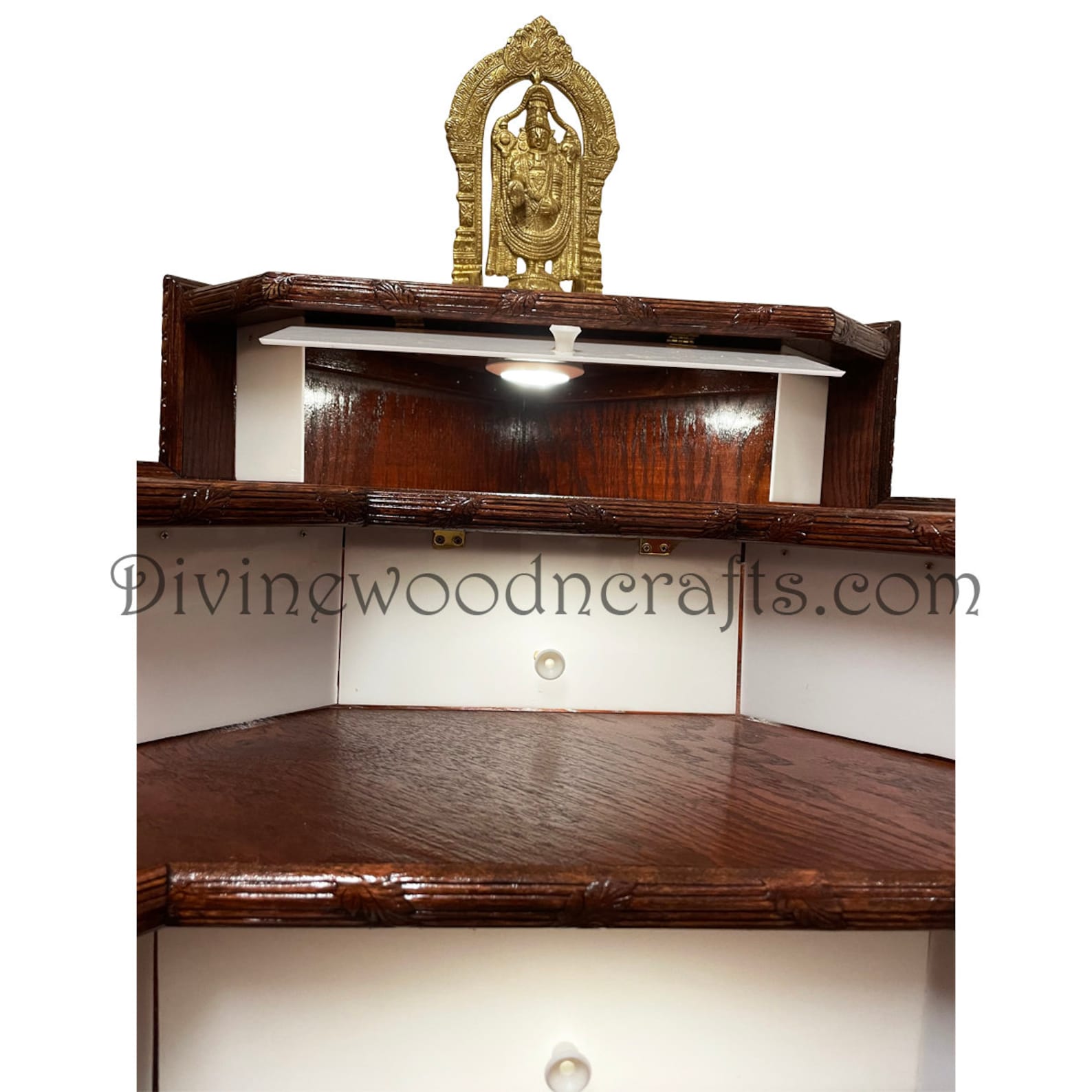 Corner Contemporary Style Pooja Mandir - Etsy