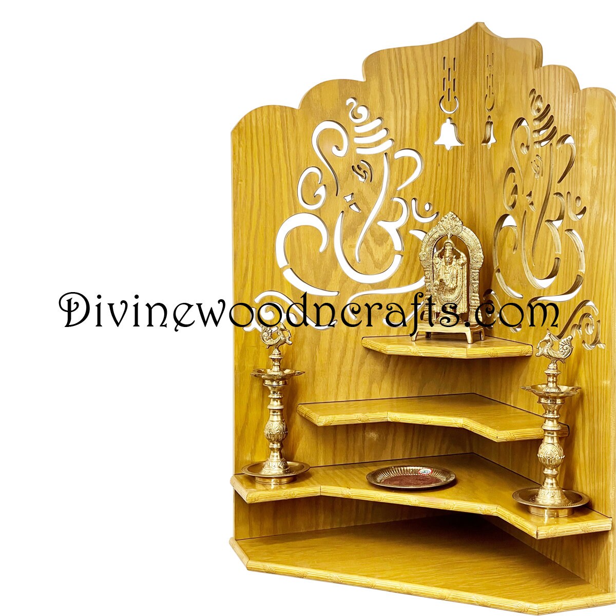 Contemporary Corner Wall Hanging Pooja Mandir - Etsy