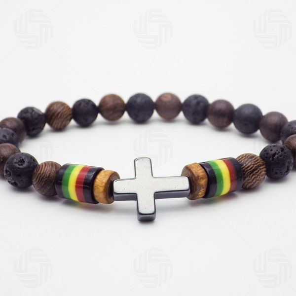 Lava Stone Bracelet - Etsy UK