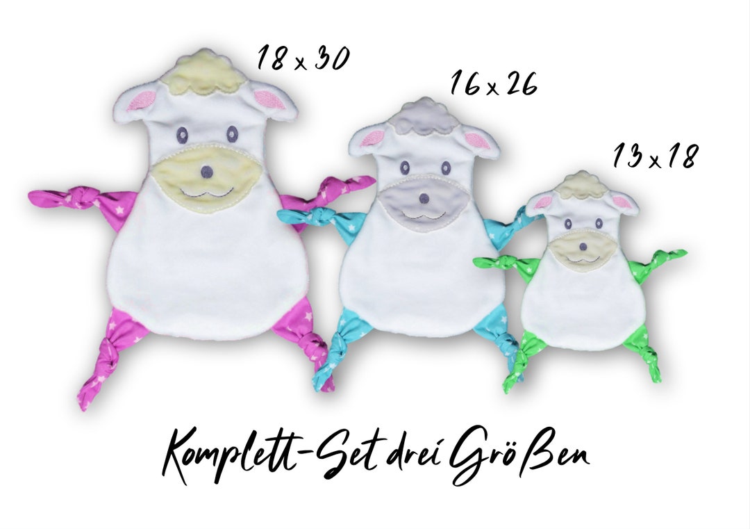Embroidery File Lamb Cuddle Cloth ITH Three Sizes, Comfort Cloth ...
