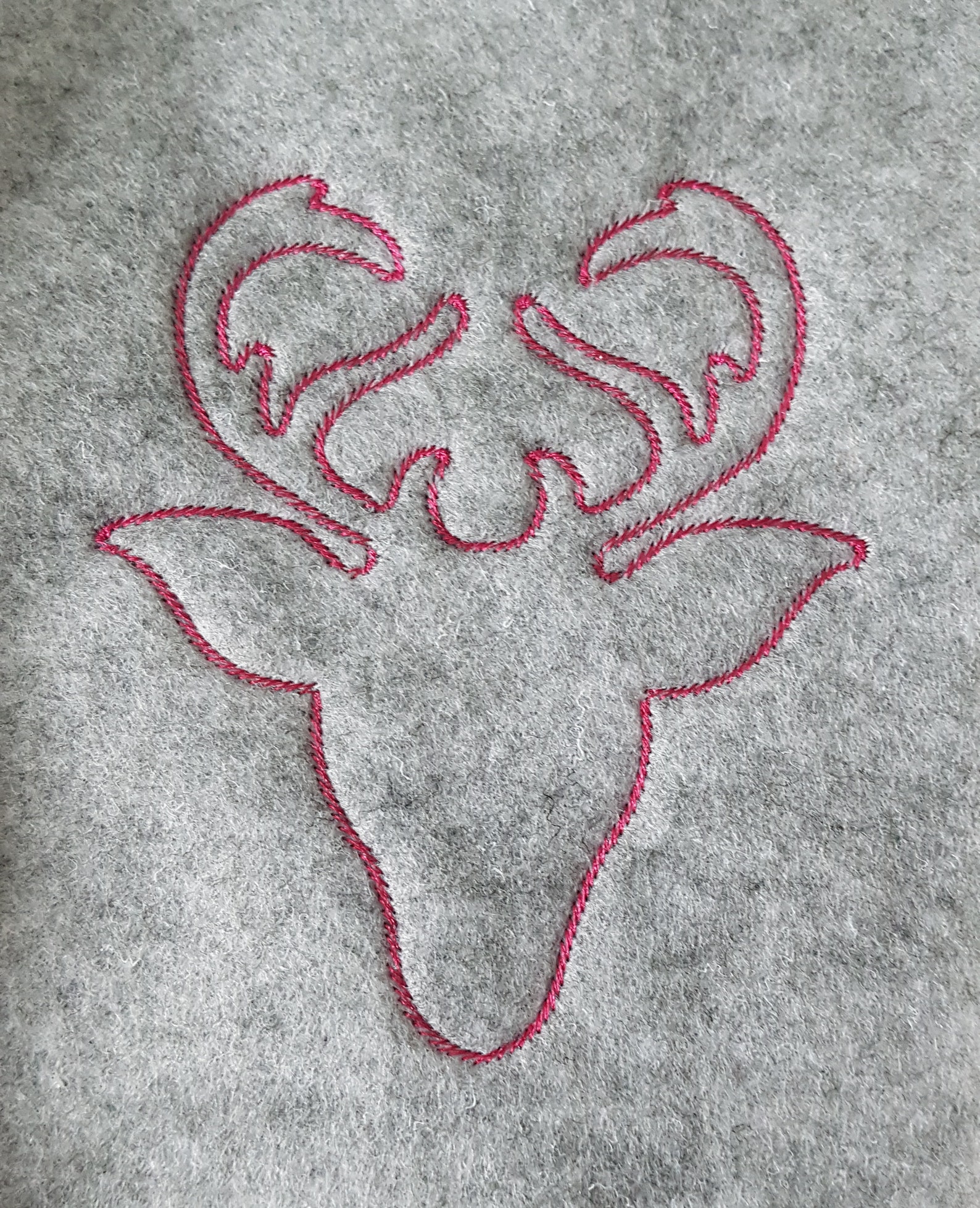 Embroidery File Deer Head Four Sizes Embroidery Stick | Etsy