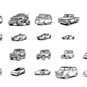 Printable Coloring Pages for Kids - 20 A4 Car Designs - Fun Coloring ...