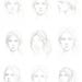 Printable A4 Female Face Sketches – 50 Blank Face Outlines for Tracing ...