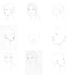 Printable A4 Female Face Sketches – 50 Blank Face Outlines for Tracing ...