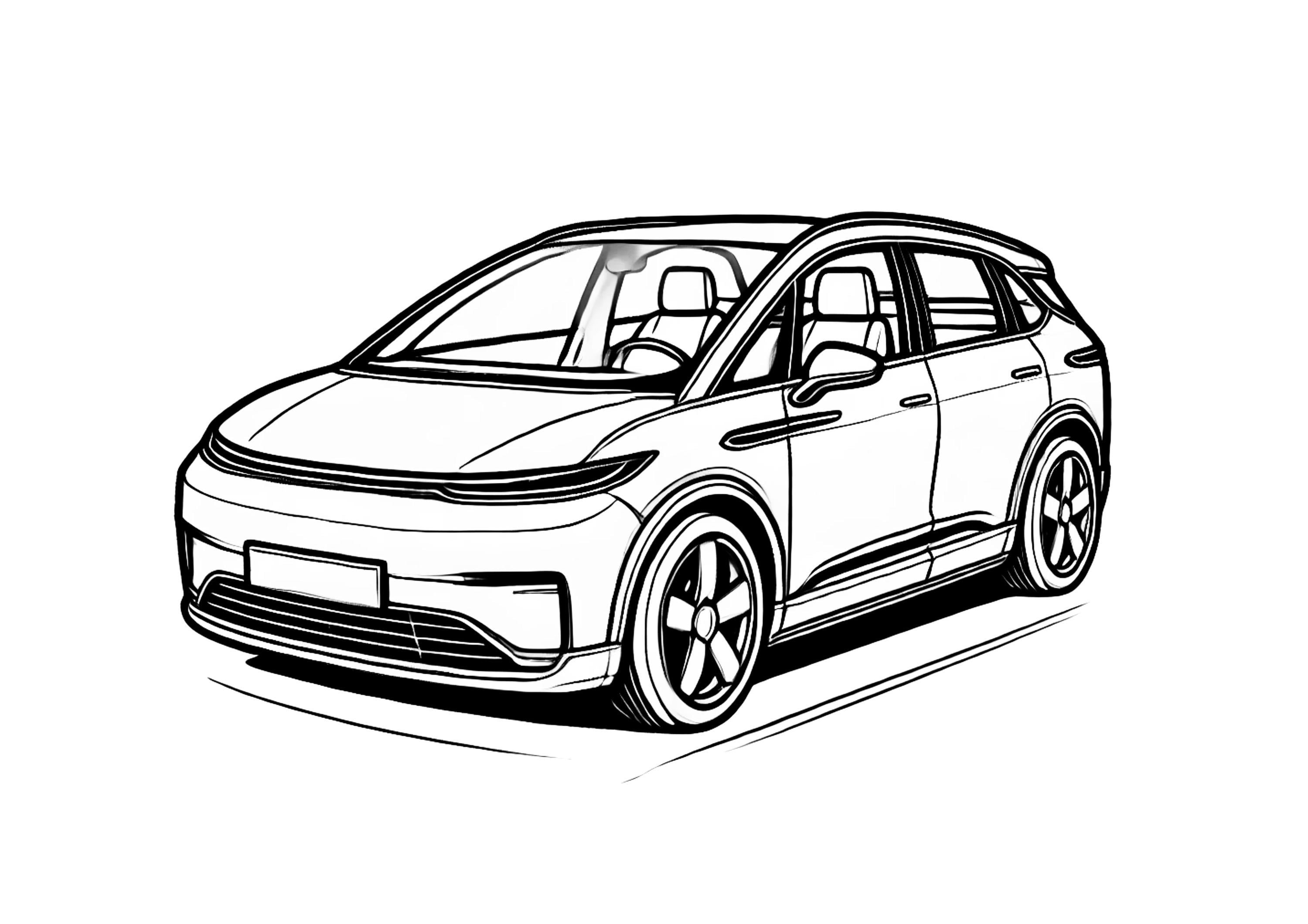 Printable Coloring Pages for Kids - 20 A4 Car Designs - Fun Coloring ...