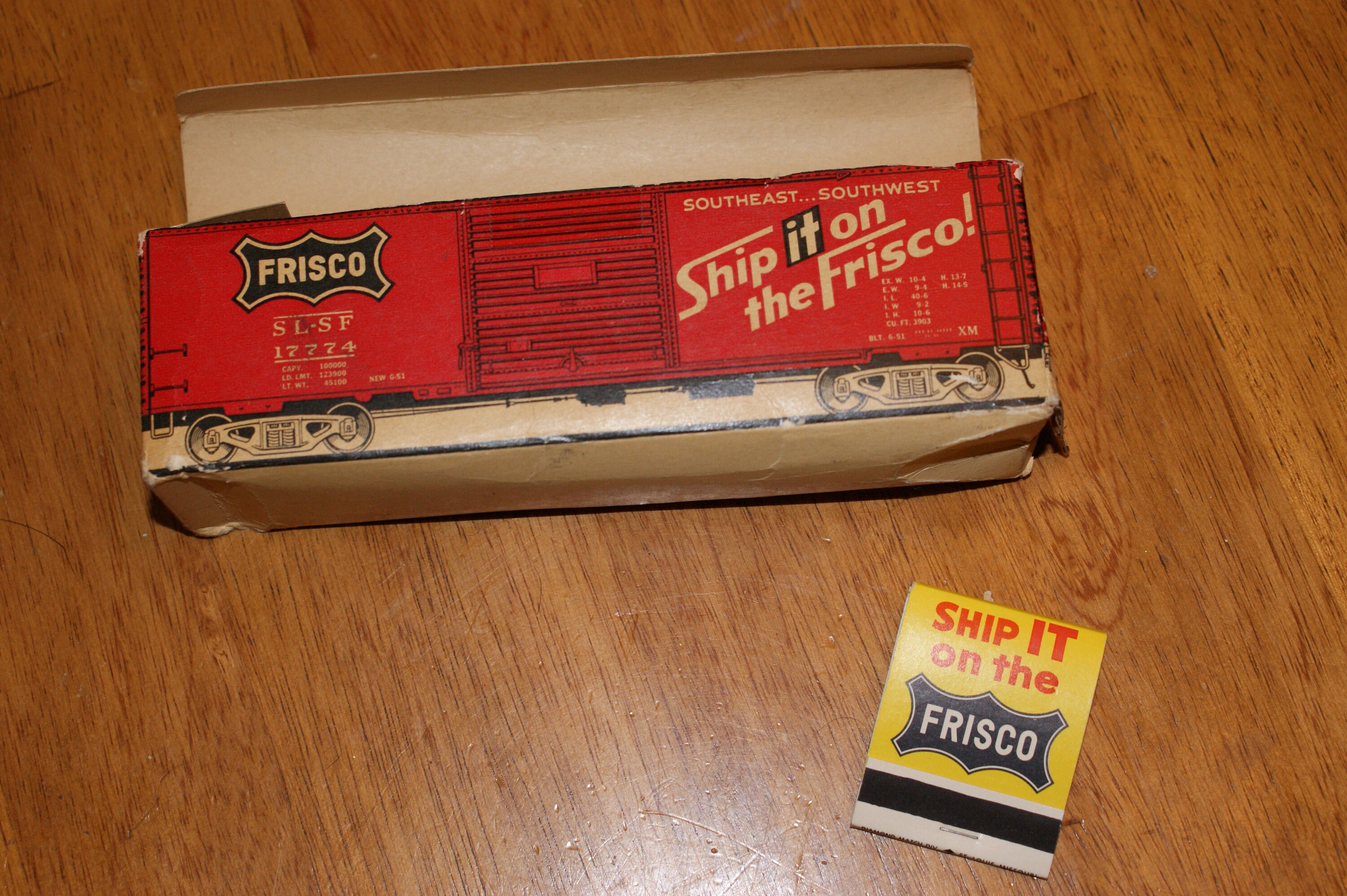 Vintage Frisco Railroad Paper Boxcar Matches Full - Etsy