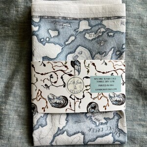 Kittery Map Tea Towel, Nautical Map Kitchen Towel - Etsy