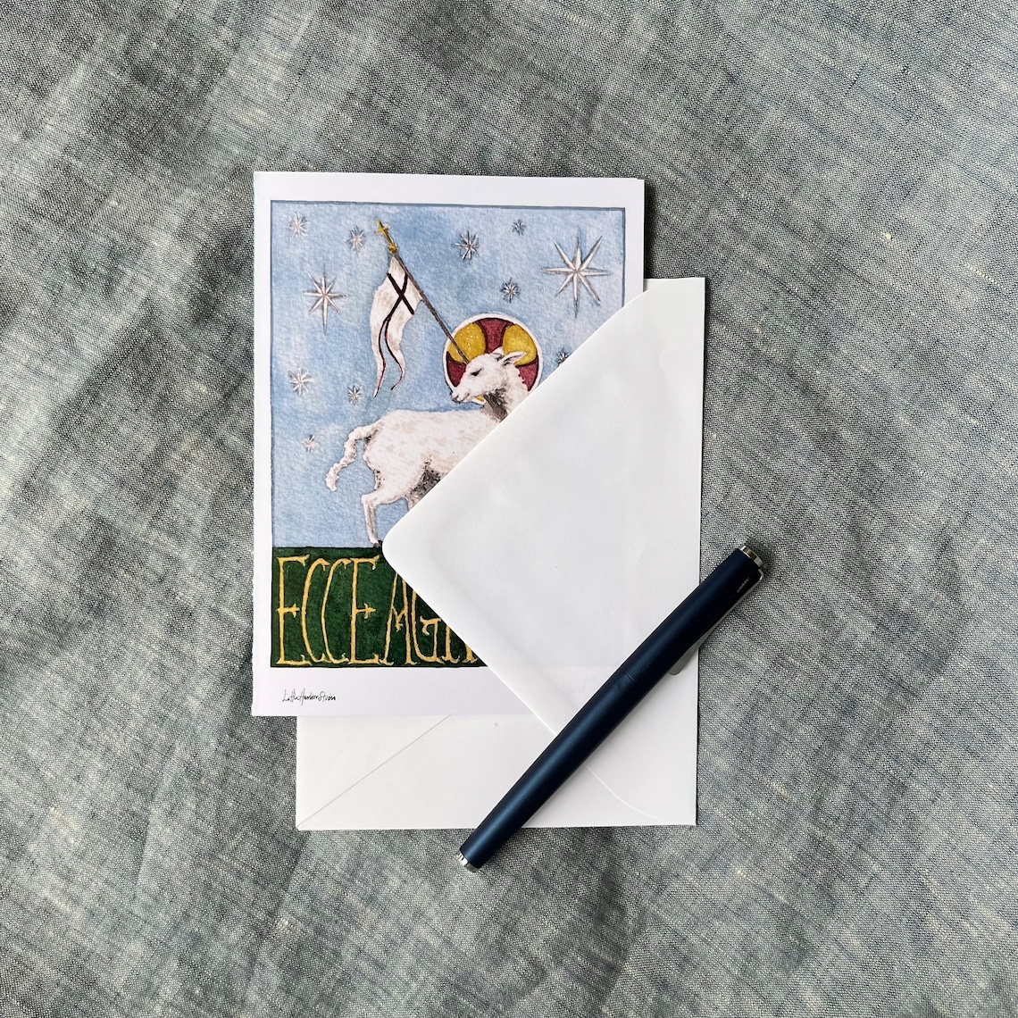 Agnus Dei Greeting Card, Lamb of God Card, Catholic Easter Card ...